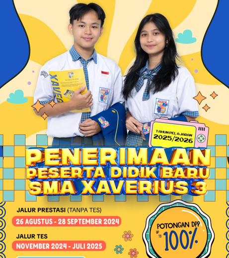 PPDB 2025/2026 – Penerimaan Peserta Didik Baru | SMA Xaverius 3 Palembang